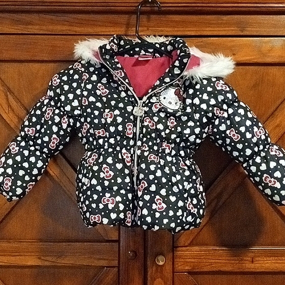 Hello Kitty | Jackets & Coats | Hello Kitty Toddler Puffer Jacket ...
